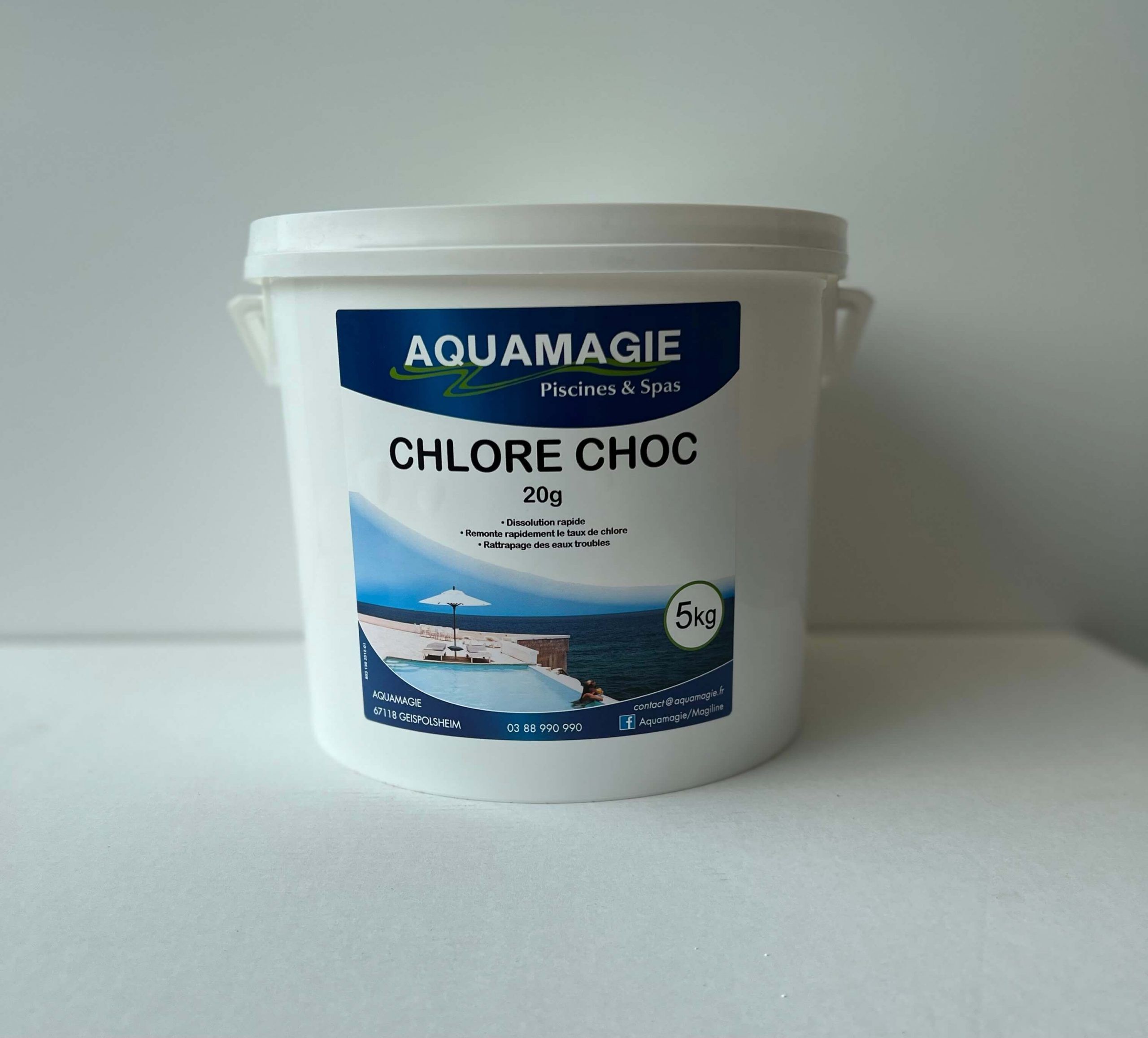Aquamagie – Chlore Choc 20g / 5 Kg – Aquamagie : Piscines, Spas et Saunas